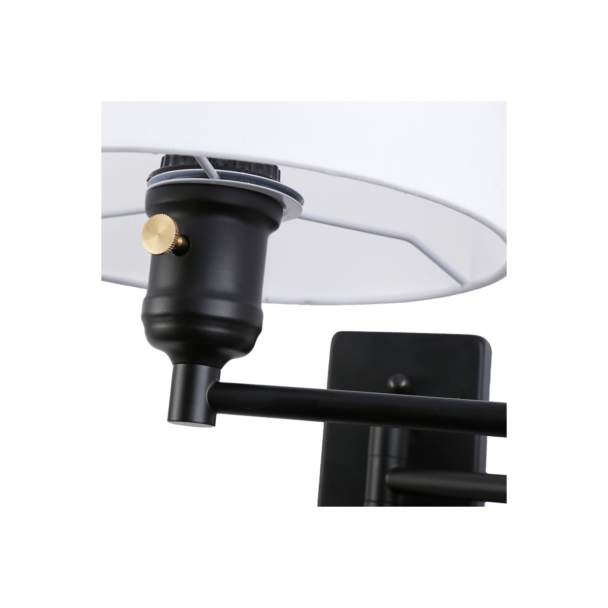 Wall light with articulated arm and "Clark" socket - E27