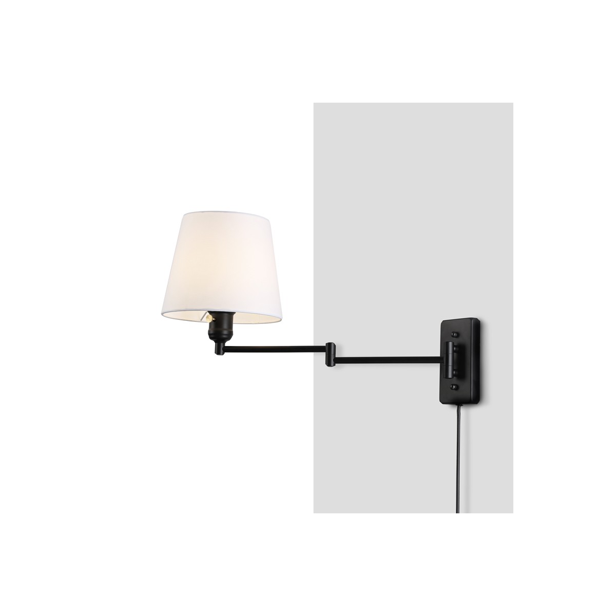 Wall light with articulated arm and "Clark" socket - E27