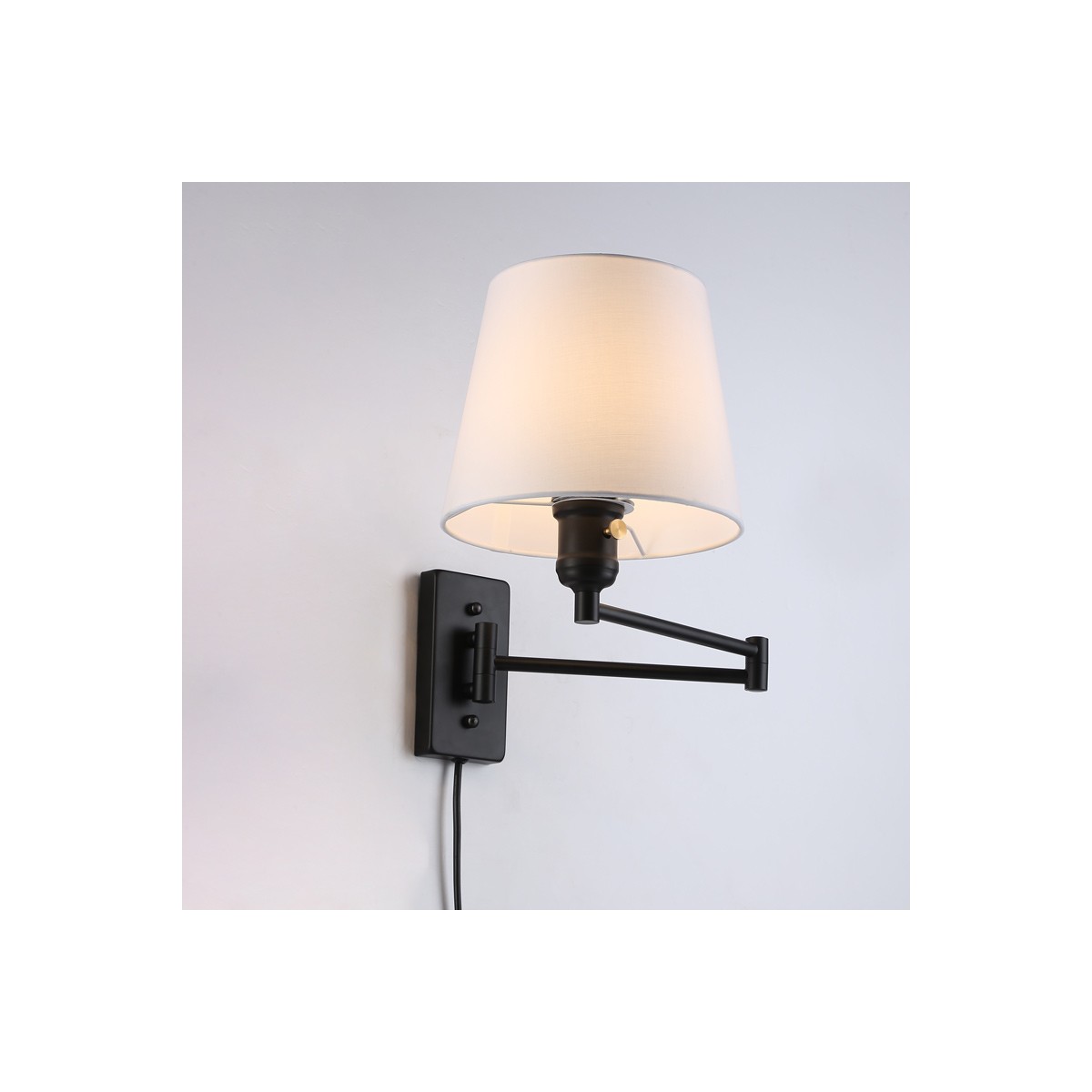 Wall light with articulated arm and "Clark" socket - E27