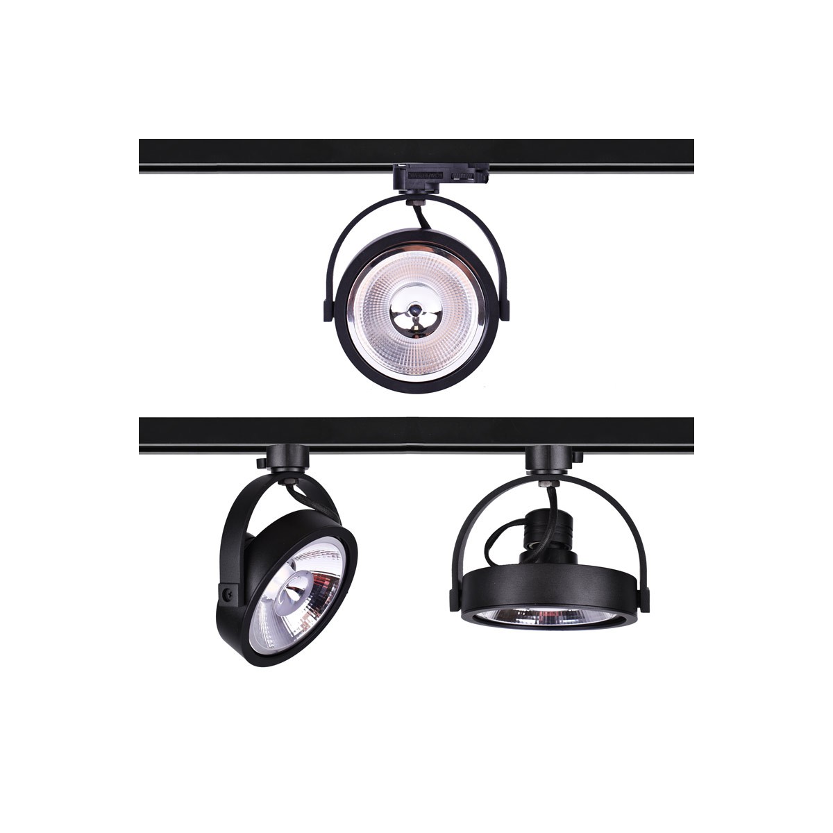 Three-phase track spotlights AR111