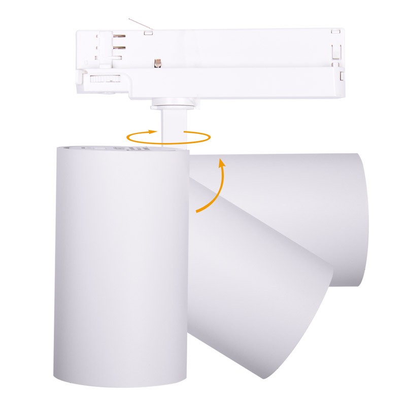 36W CCT Triac Dimmable three-phase LED track spotlight 36W CCT Triac ...