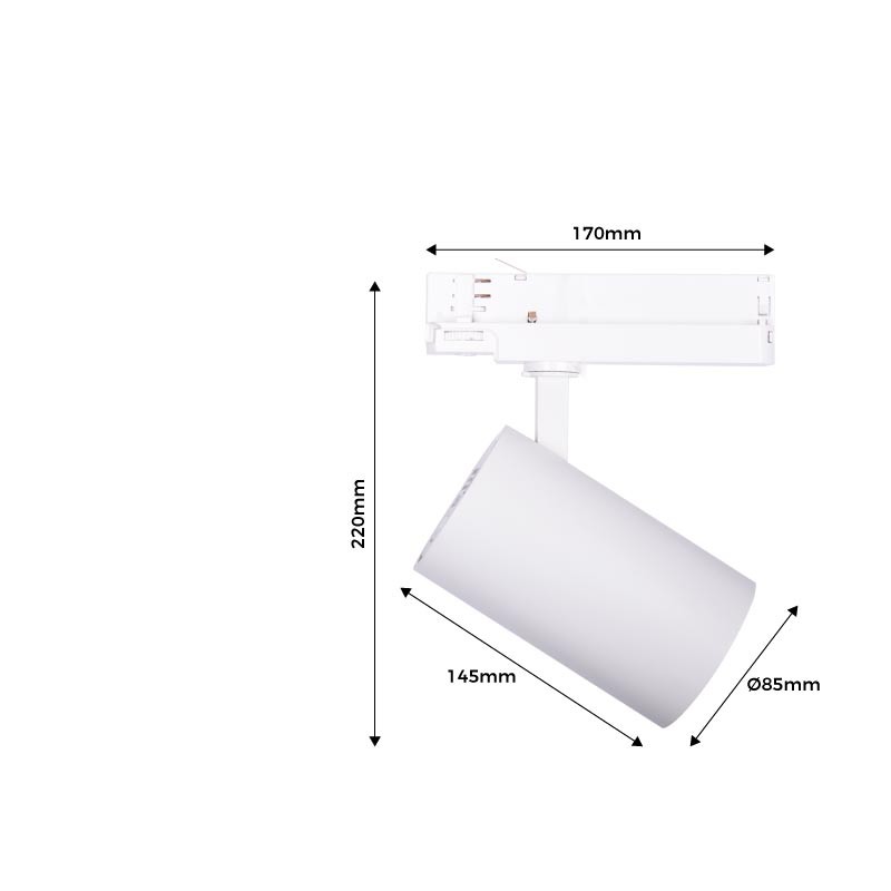 36W CCT Triac Dimmable three-phase LED track spotlight 36W CCT Triac ...