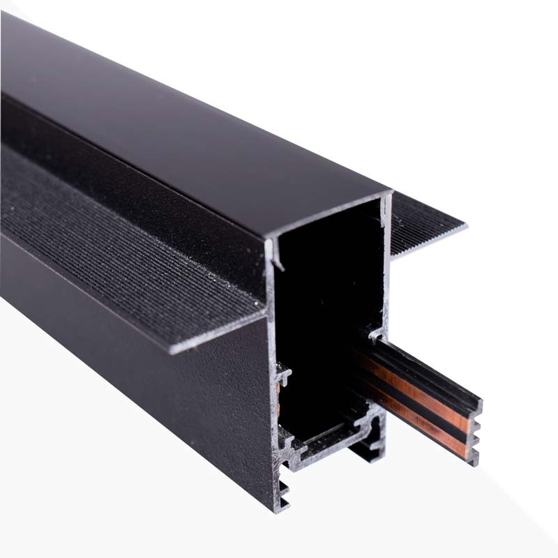 Magnetic rail 20mm recessed 48V - 1 meter