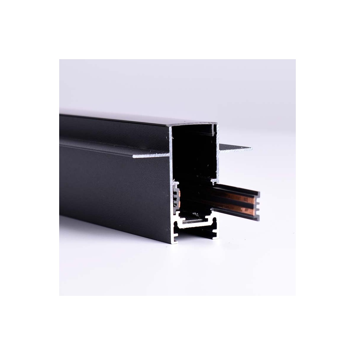 Magnetic rail 20mm recessed 48V - 1 meter