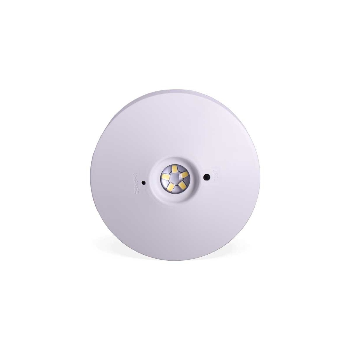 LED emergency and permanent surface downlight fixture 150 lumens 3 hours