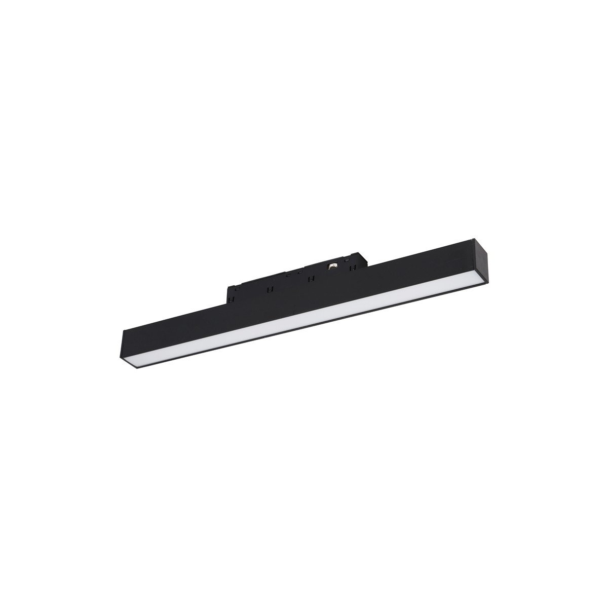 Opal LED linear luminaire for magnetic rail 48V - 10W - Black