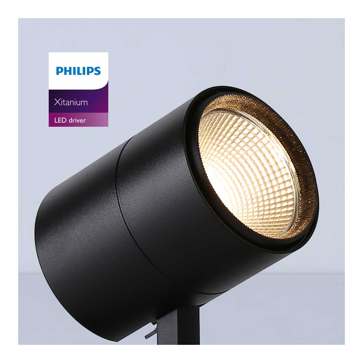 Three-phase LED track spotlight CCT 42W - CRI 95 - Integrated Philips ...