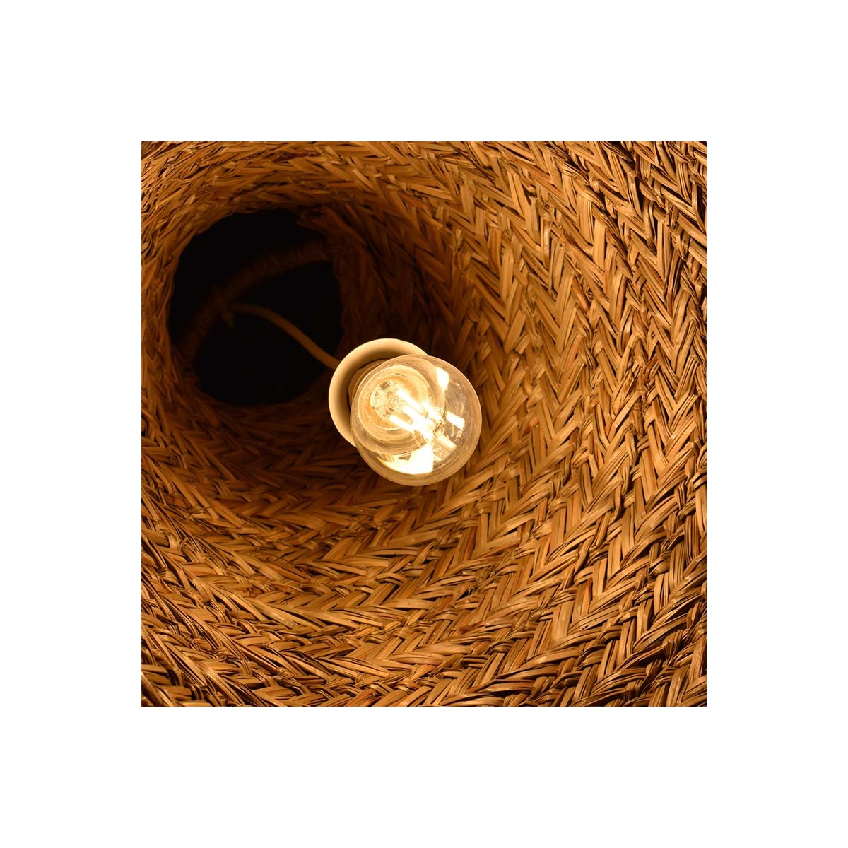 Natural fiber pendant light "NAM" | Pendant lamps