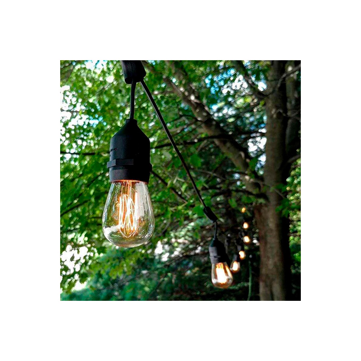 Outdoor series connectable garland - IP65 - 6.5 meters - 10 x E27