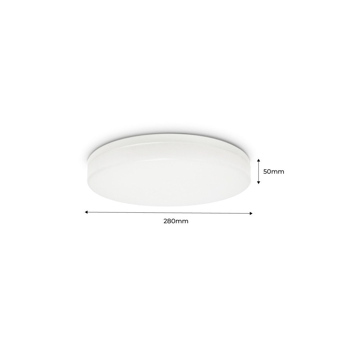 Waterproof circular LED ceiling lamp white 24W CCT - 2400lm - IP65