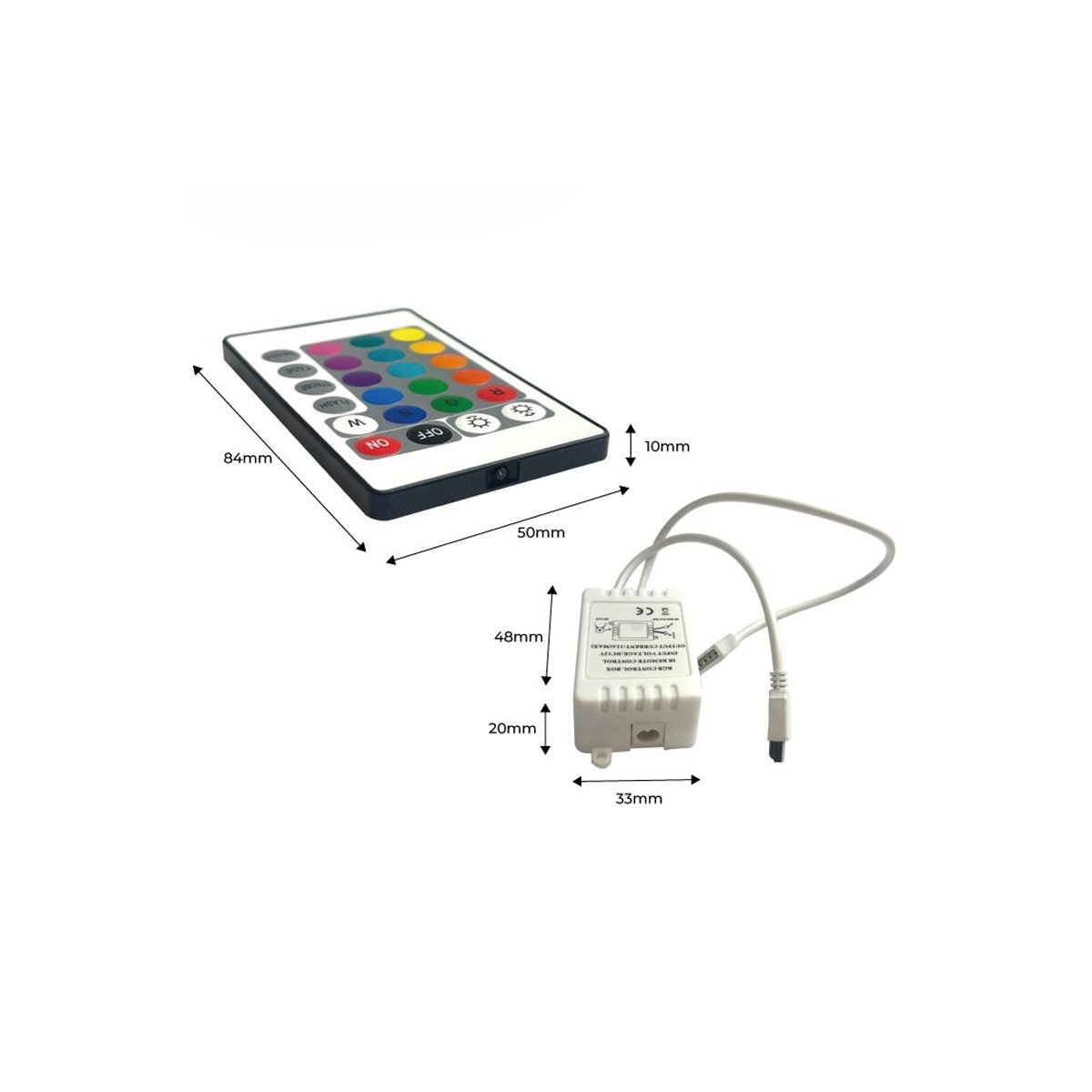 RGB Controller 2 Amp x Channel 24-Key Controller | B-LED