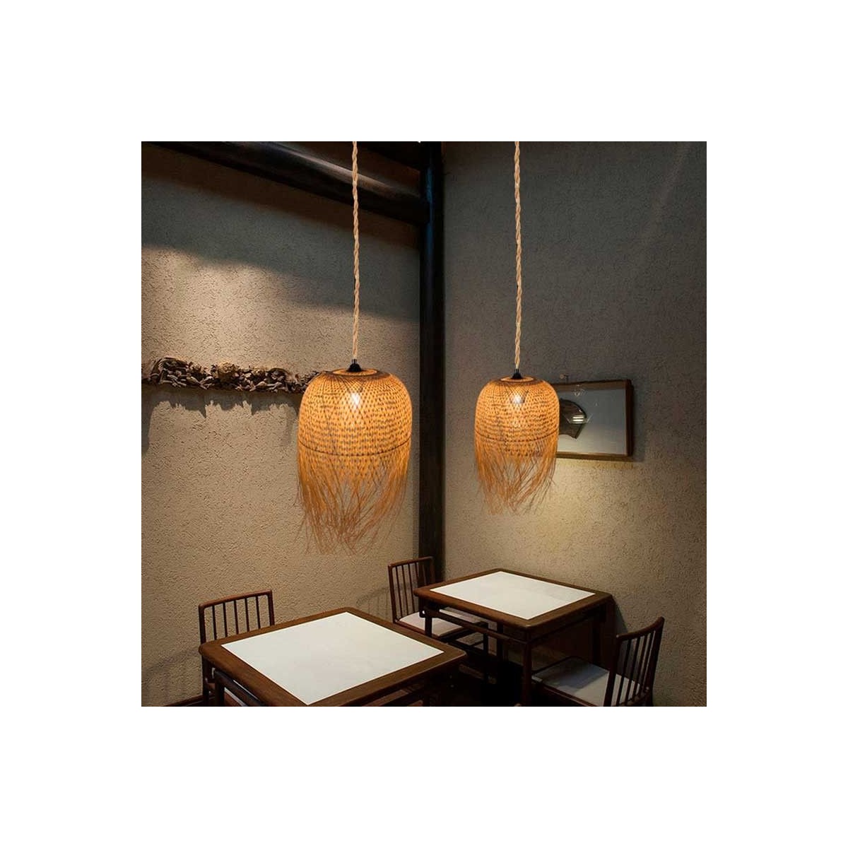 Buy handmade rattan pendant lamp JAVA