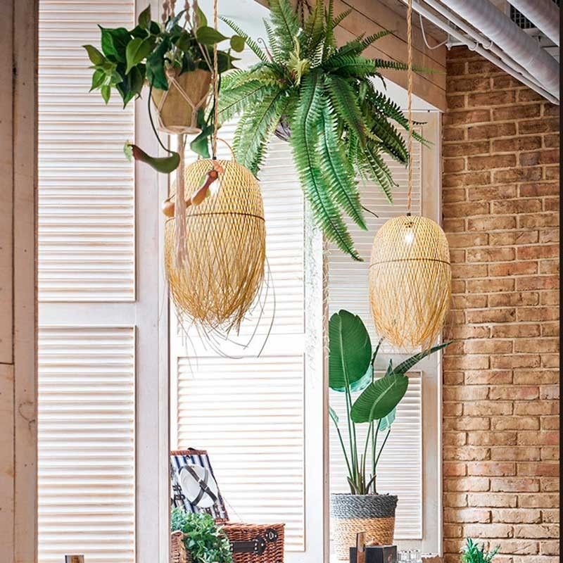 Buy handmade rattan pendant lamp JAVA