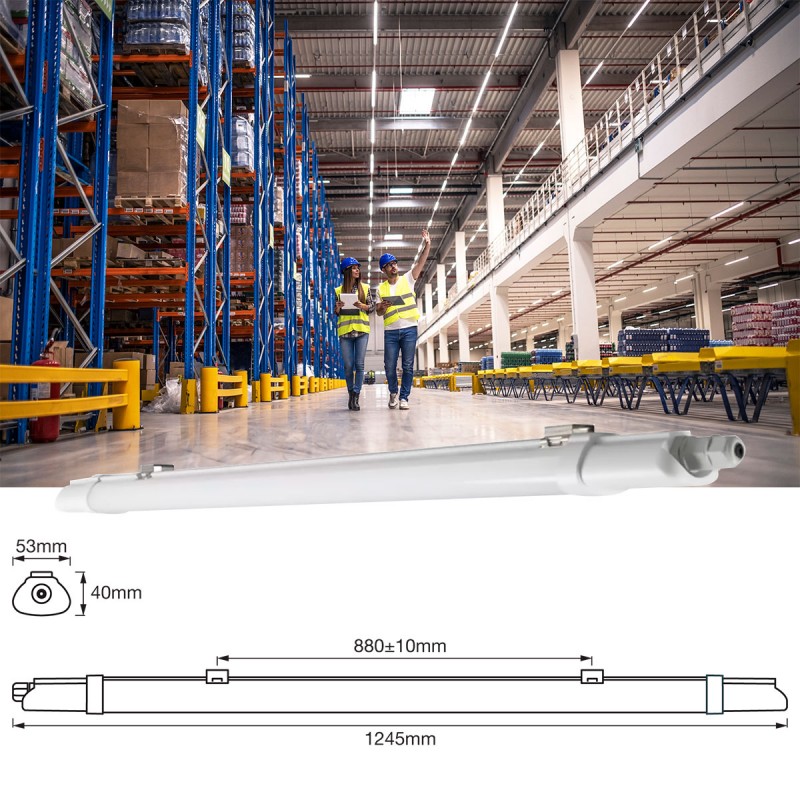 LEDVANCE Slim waterproof linear screen - 120cm - 18W - ESSENTIAL Range ...