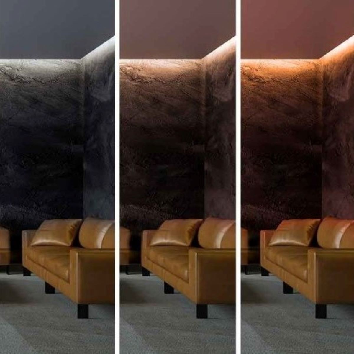 Dual white CCT controller for LED strips with RF touch panel - 5-24V/DC