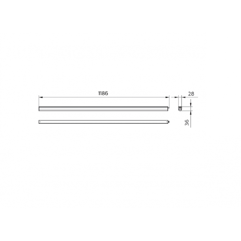 LED strip T5 120cm 20W 2000 lumens - Philips LEDinaire - BN021C LED