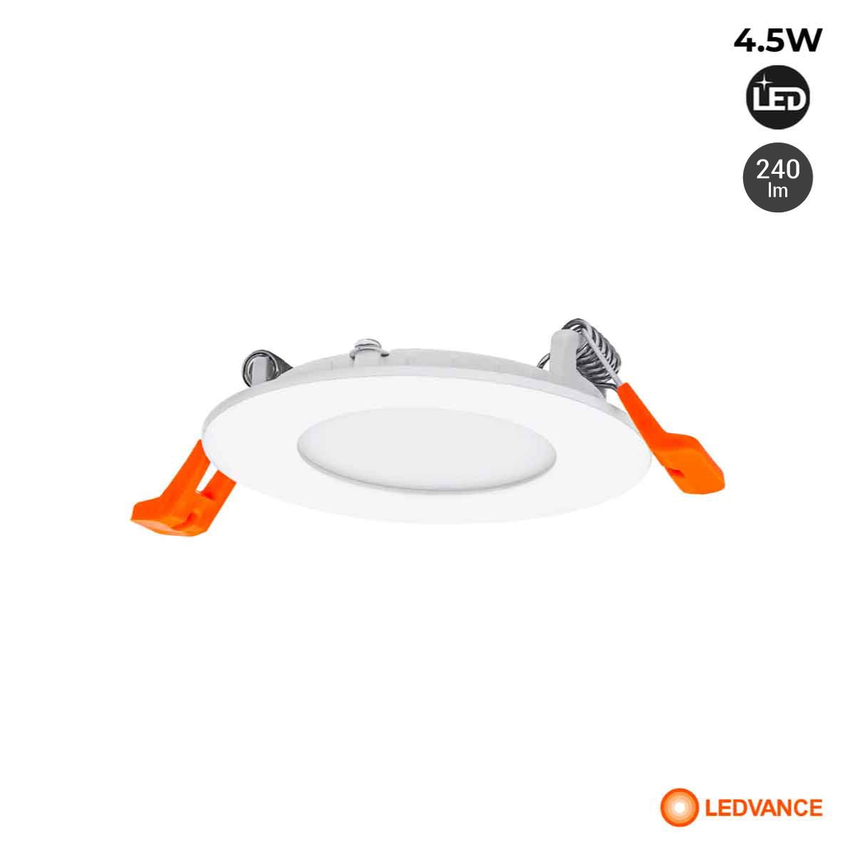 Downlight LED LEDVANCE Slim - ESSENTIAL Range - 4.5W - 6500K - Cut Ø 72mm