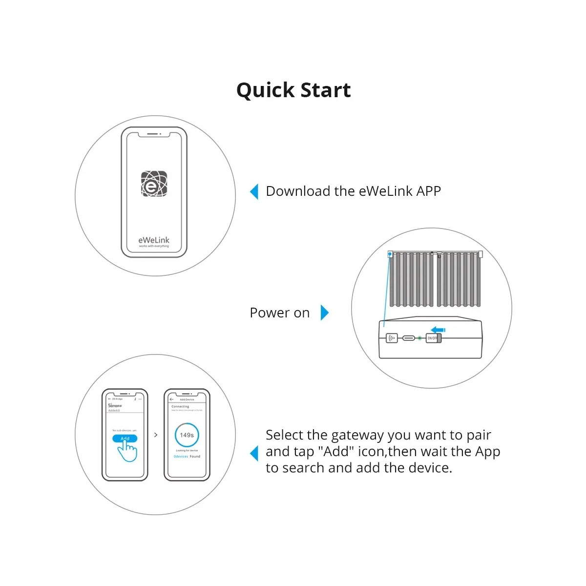 SONOFF Intelligent Curtain Motor - Zigbee - 5V DC/1A