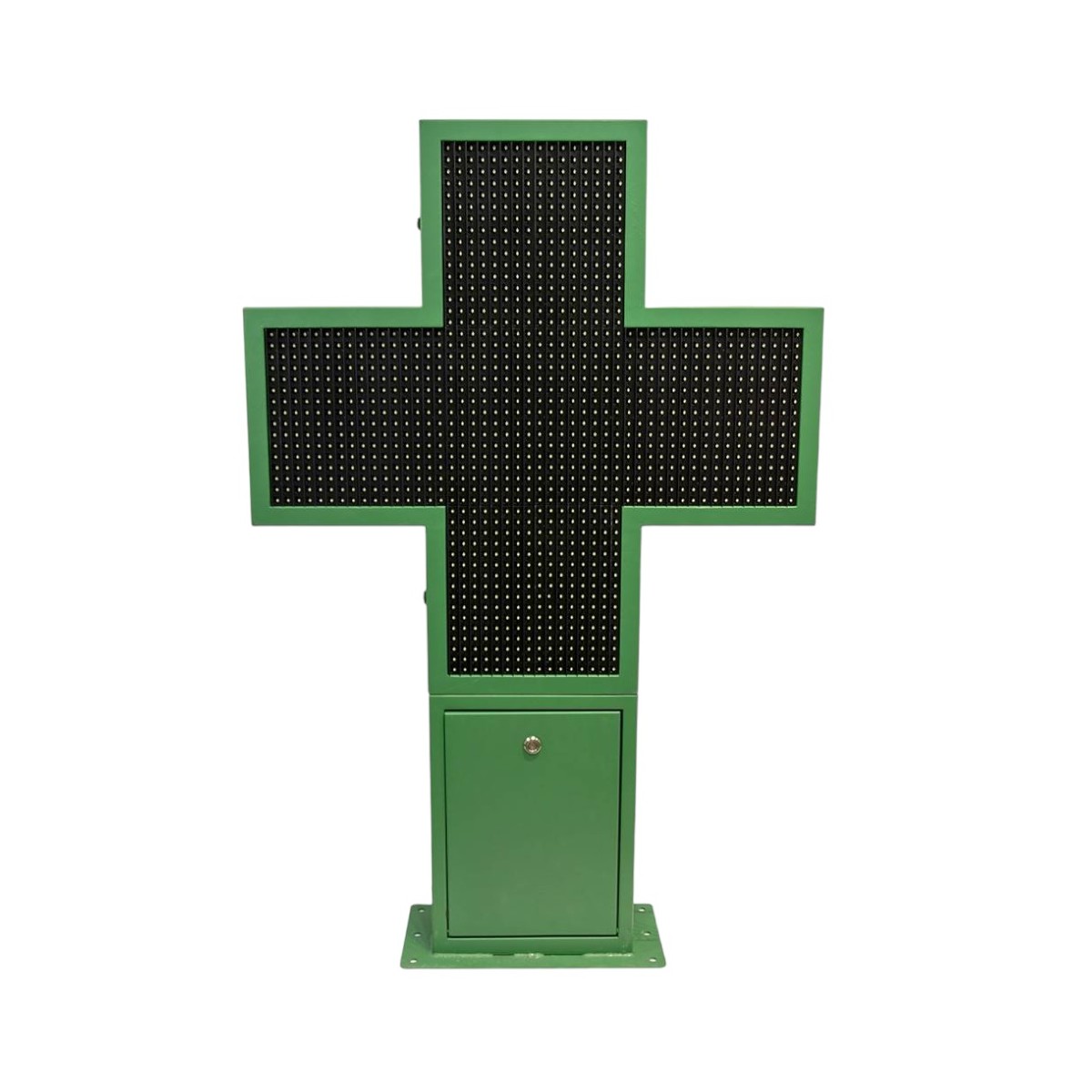 P16 programmable green single-color LED pharmacy cross - Outdoor
