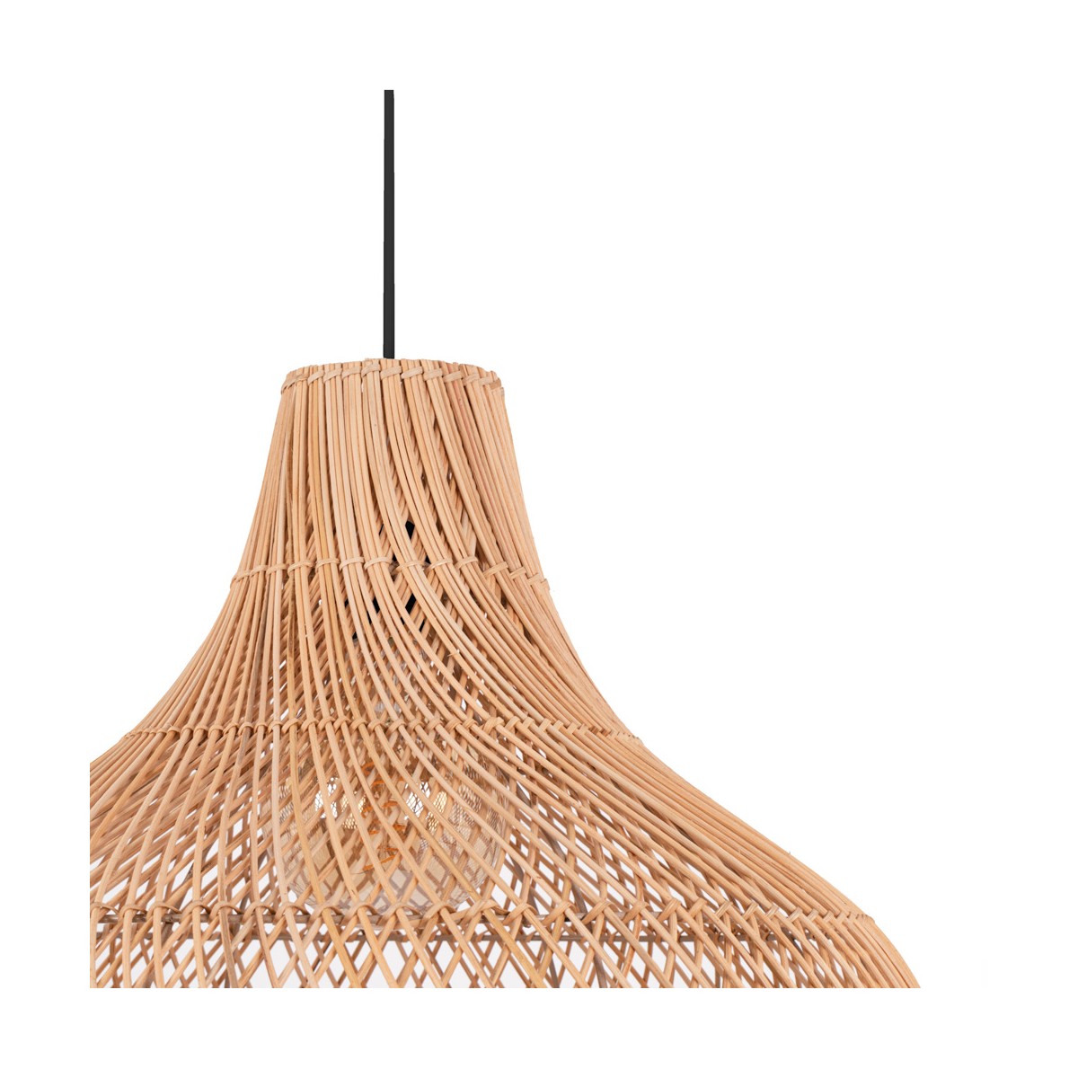 Wicker hanging lamp "Samoa".