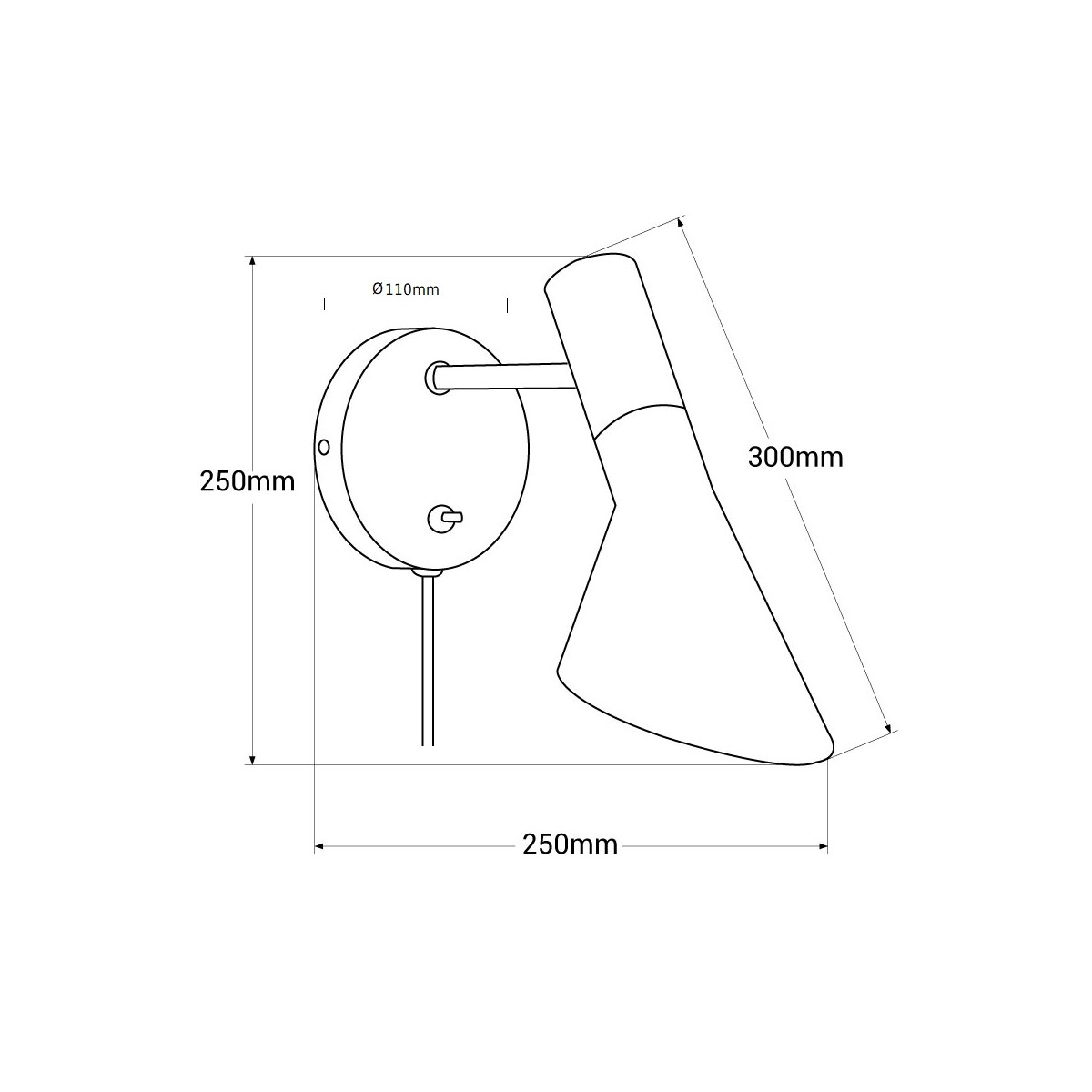Plug-in design wall sconce MARLENE /AJ Jacobsen inspiration