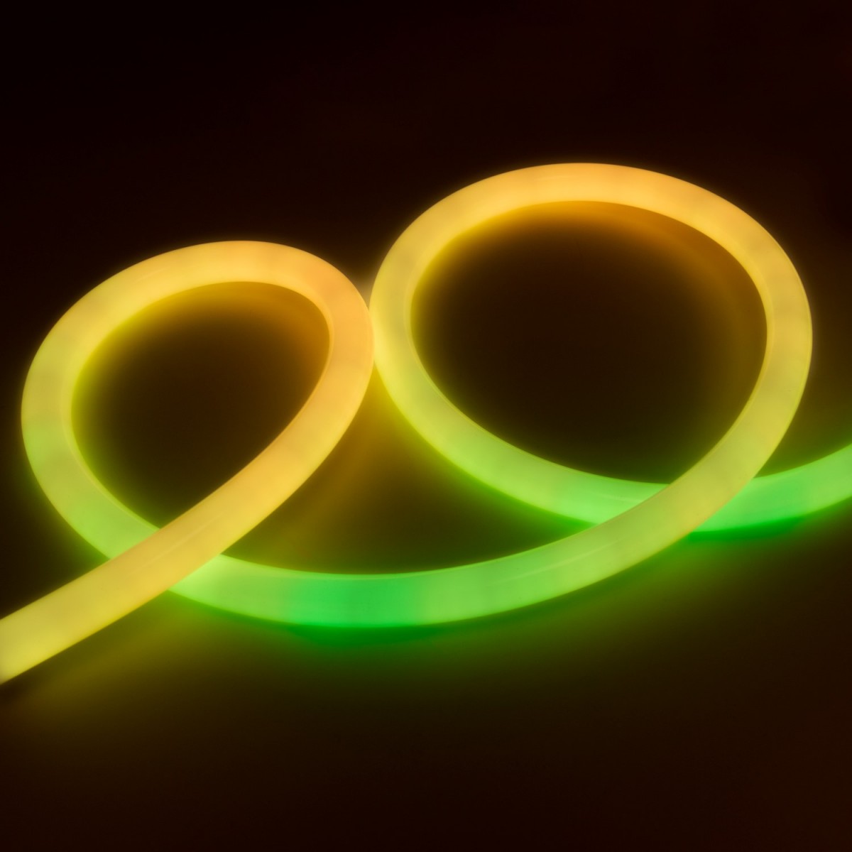 Intelligent RGB flexible LED neon IC - 360º circular - Ø22mm - 2 meters ...