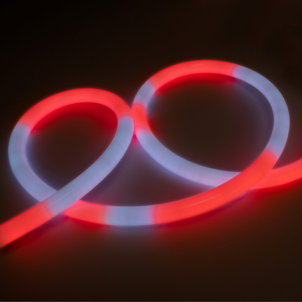 Intelligent RGB flexible LED neon IC - 360º circular - Ø22mm - 2 meters ...