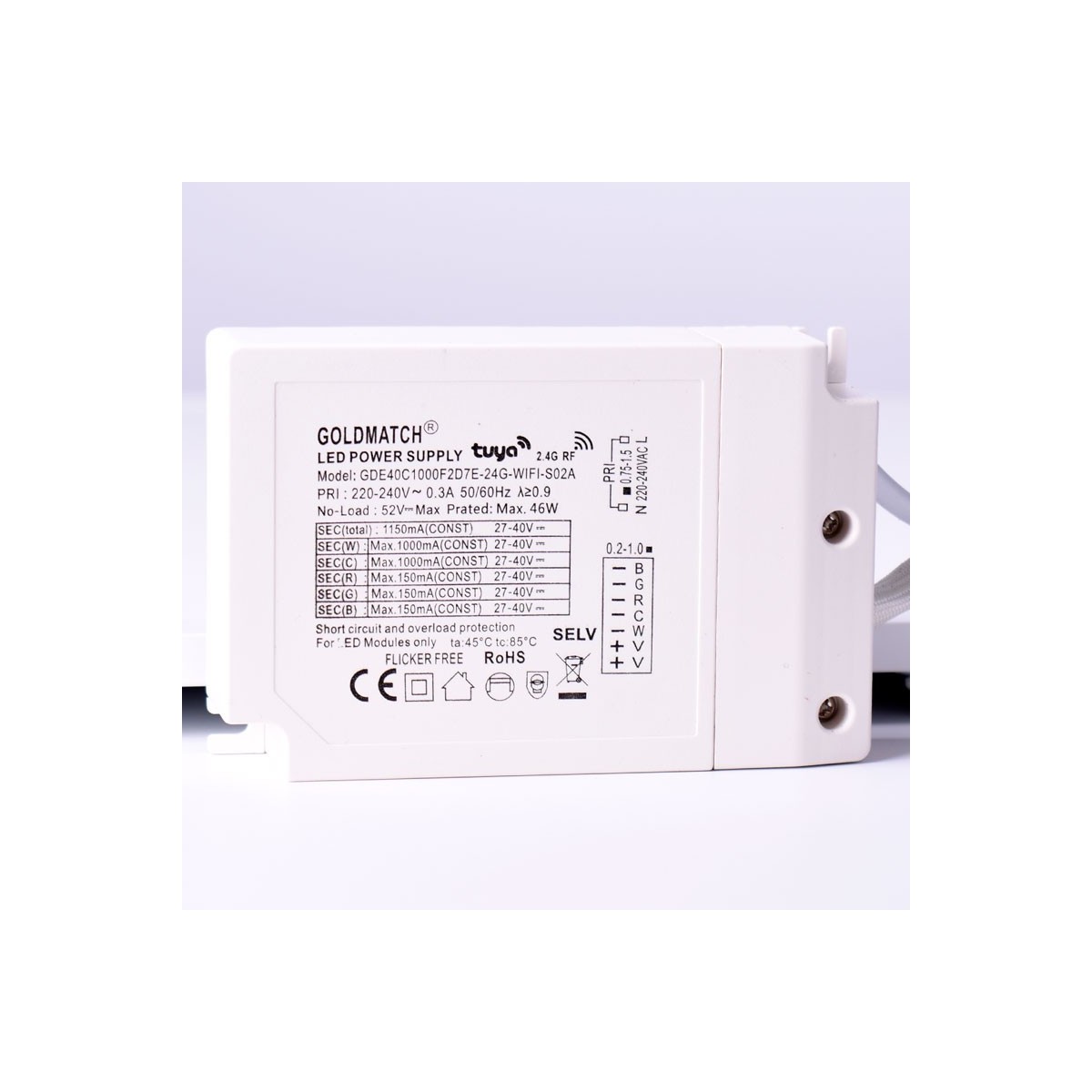 WIFI SMART RGB / RGBW + CCT recessed LED panel - 60x60 cm - 40W - With ...