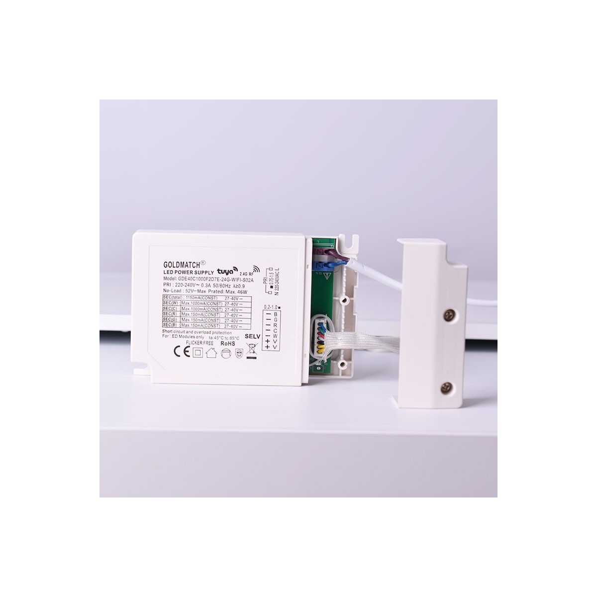 WIFI SMART RGB / RGBW + CCT recessed LED panel - 60x60 cm - 40W - With ...