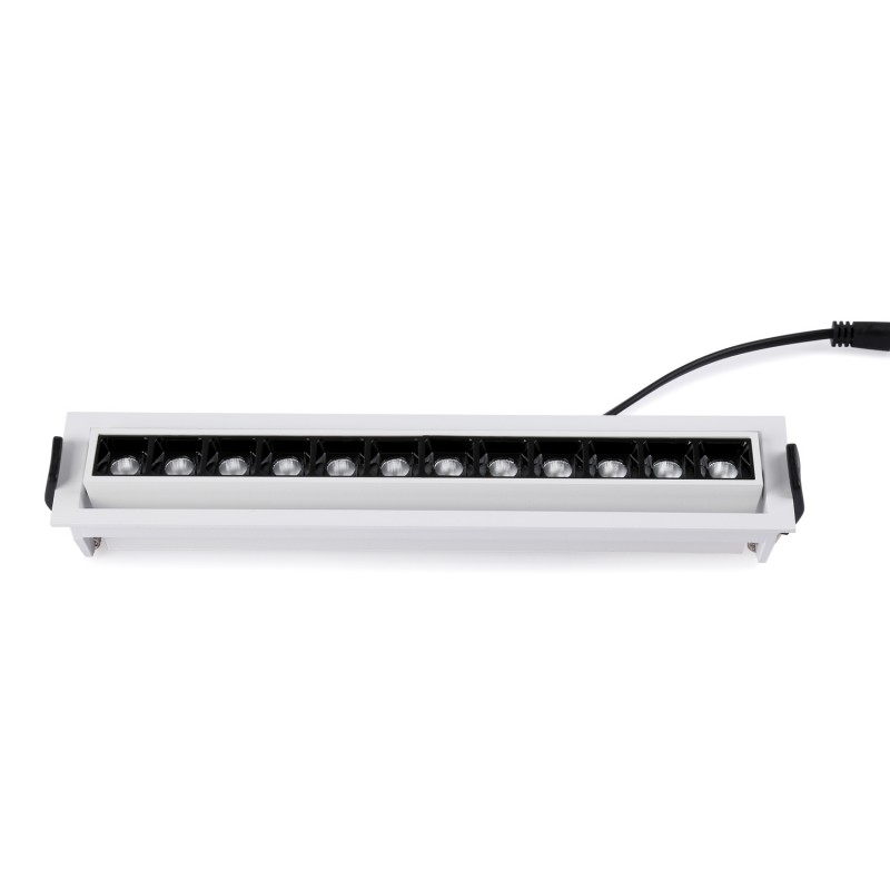 Linear recessed LED spotlight 20W - Adjustable - UGR18 - CRI90 - OSRAM ...