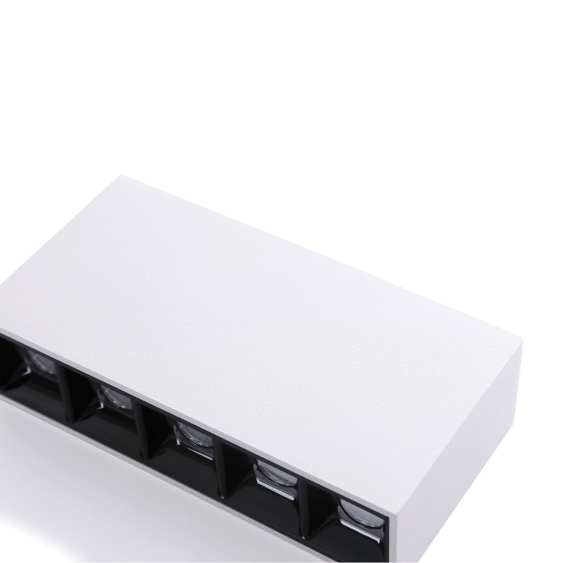 Linear spotlight LED surface white - 10W - UGR18 - CRI90 - OSRAM Chip