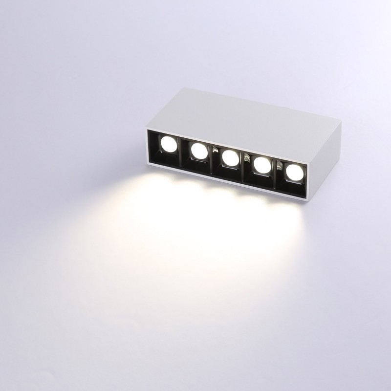 Linear spotlight LED surface white - 10W - UGR18 - CRI90 - OSRAM Chip