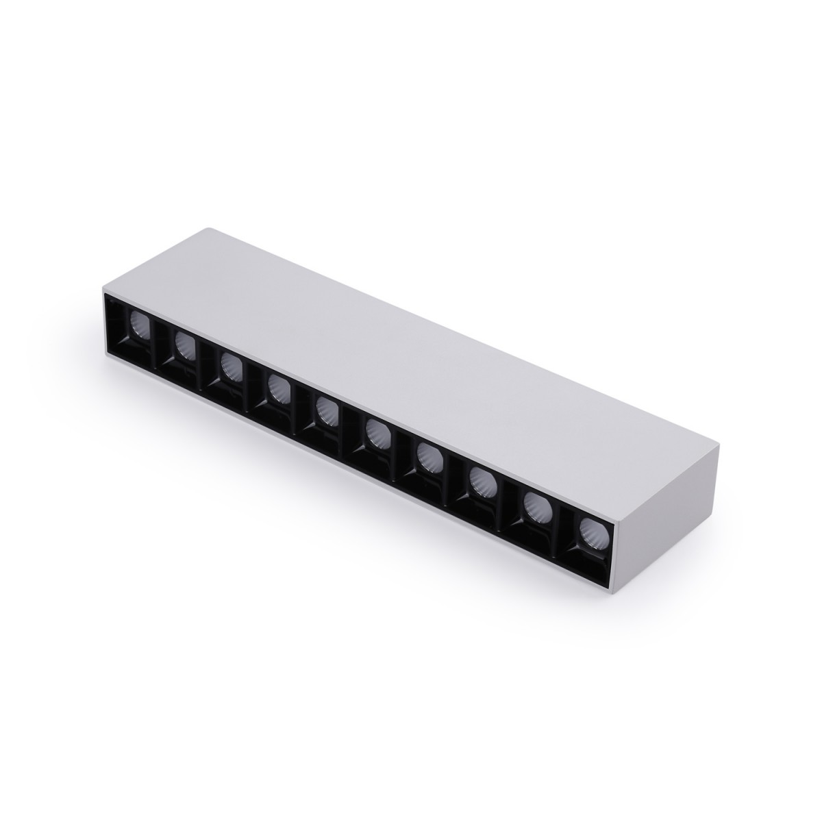 Linear spotlight LED surface white color - 20W - UGR18 - CRI90 - OSRAM Chip