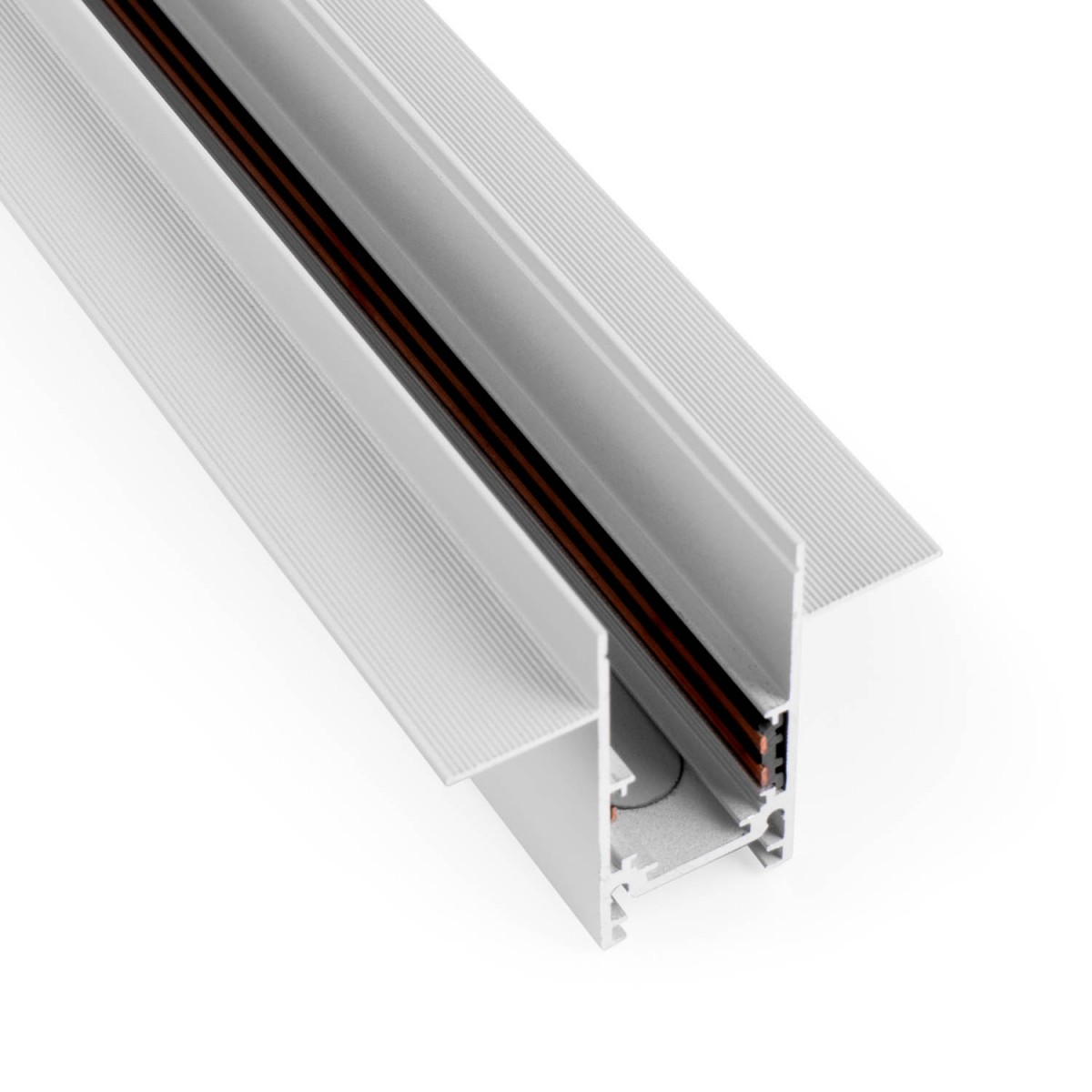 Magnetic rail 20mm recessed 48V - 1 meter