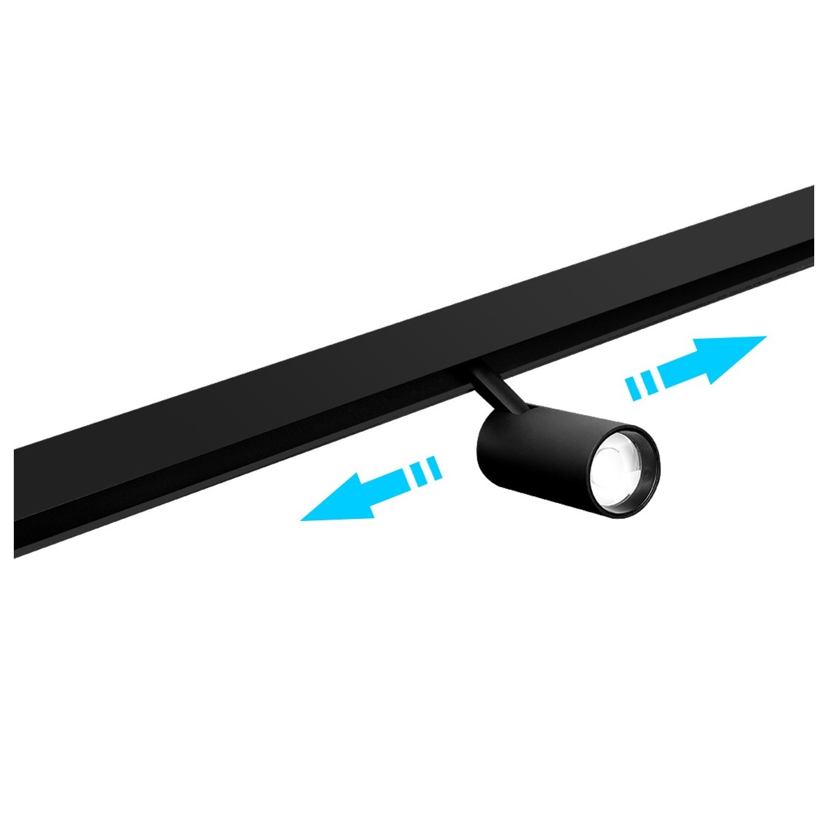 RGB + CCT magnetic track LED spotlight - 48V - 25W -Mi Light