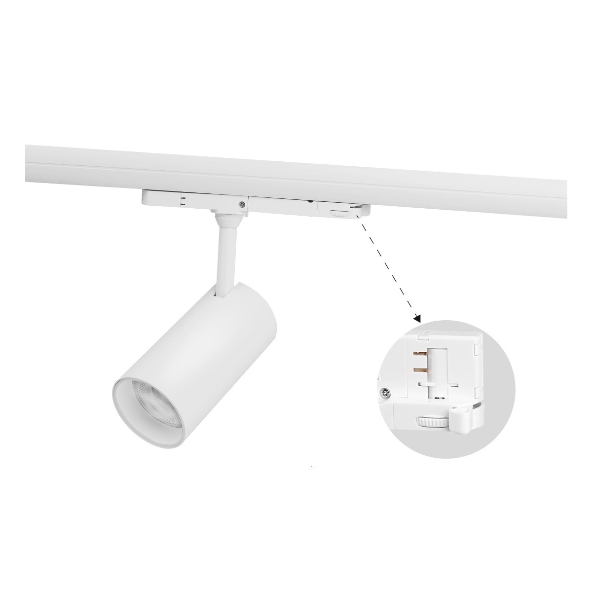 RGB + CCT three-phase LED track spotlight - 30W - Mi Light