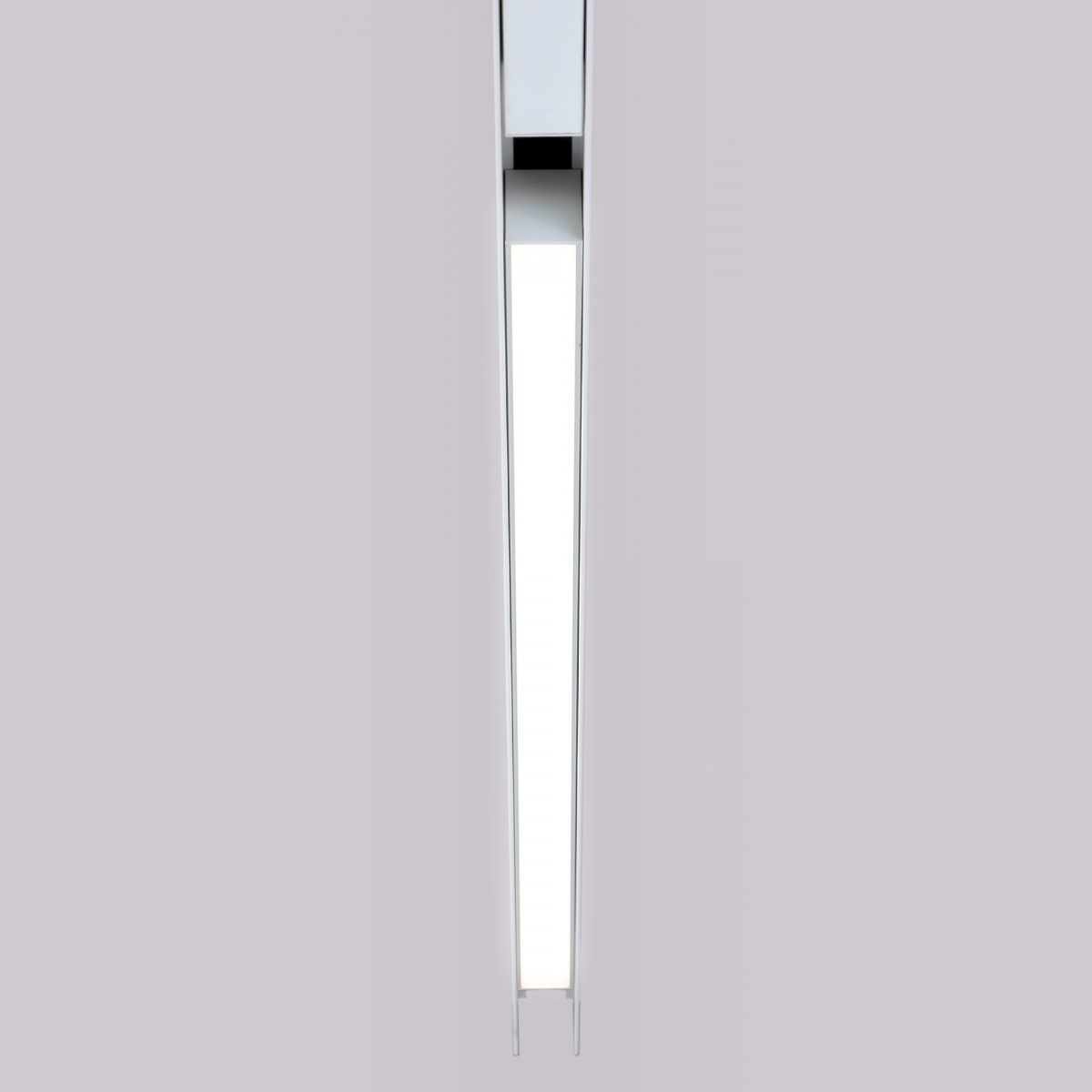 Linear opal LED opal luminaire for magnetic rail 48V - 20W - White