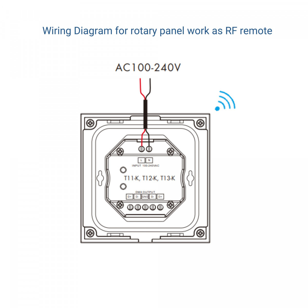 DMX rotary controller - 1 zone - RGB