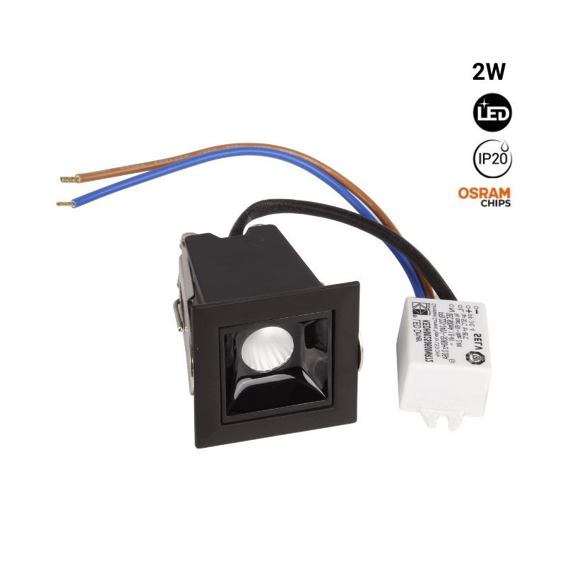 Recessed LED downlights 2W anti-glare UGR18
