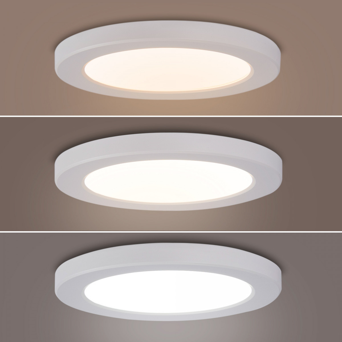 LED CCT Ceiling light - 18W - Recessed and surface mounted