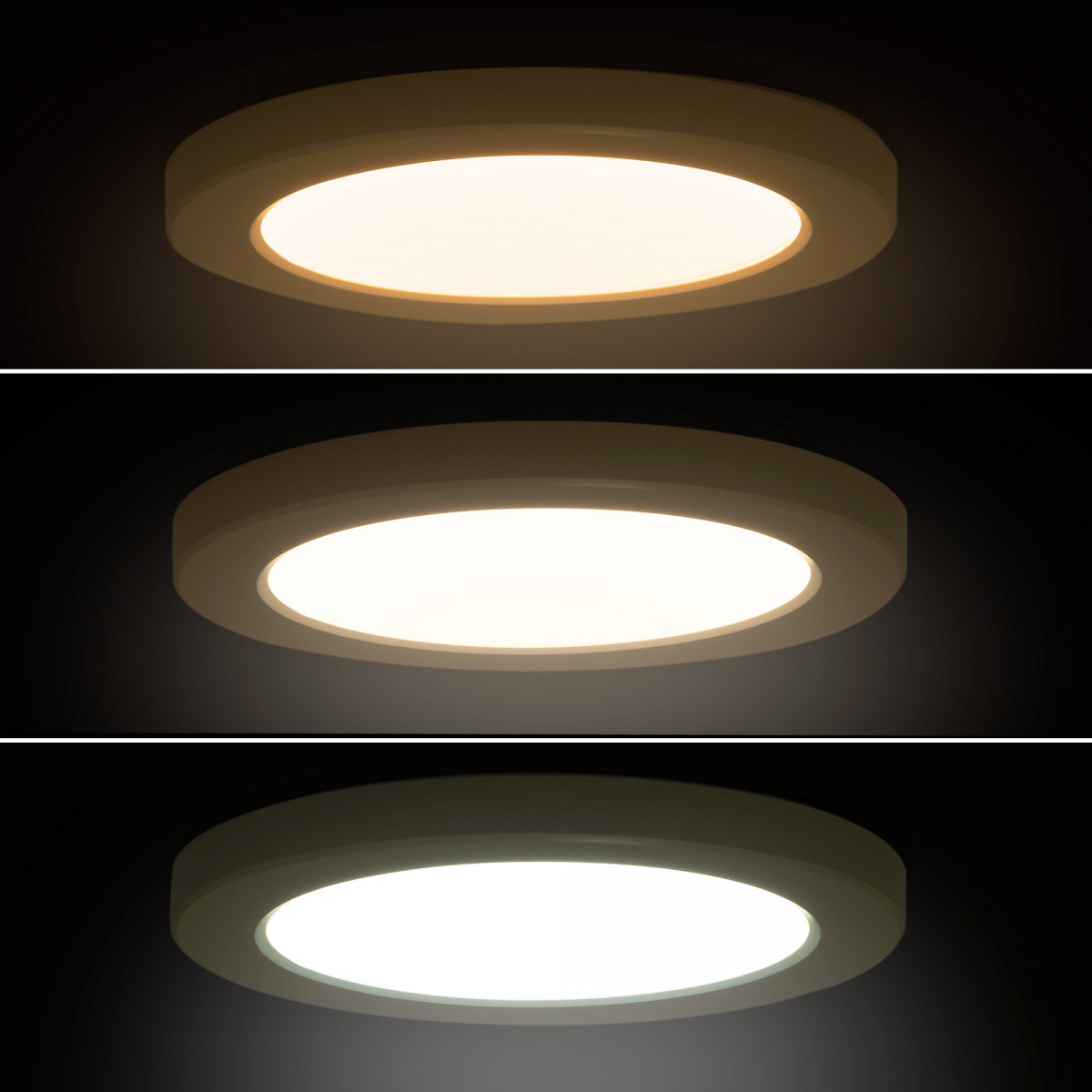 LED CCT Ceiling light - 18W - Recessed and surface mounted