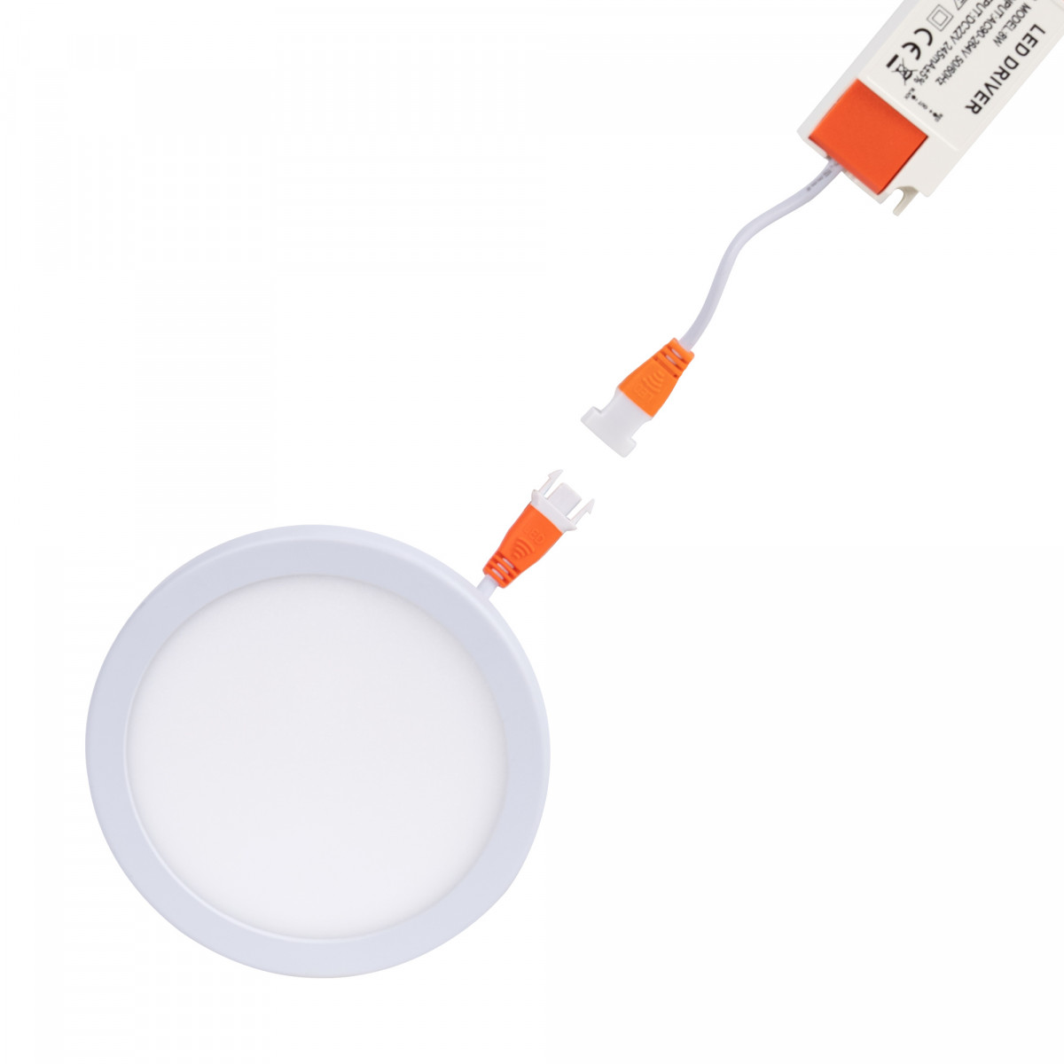 Recessed LED downlight - 8W - Adjustable cutout diameter