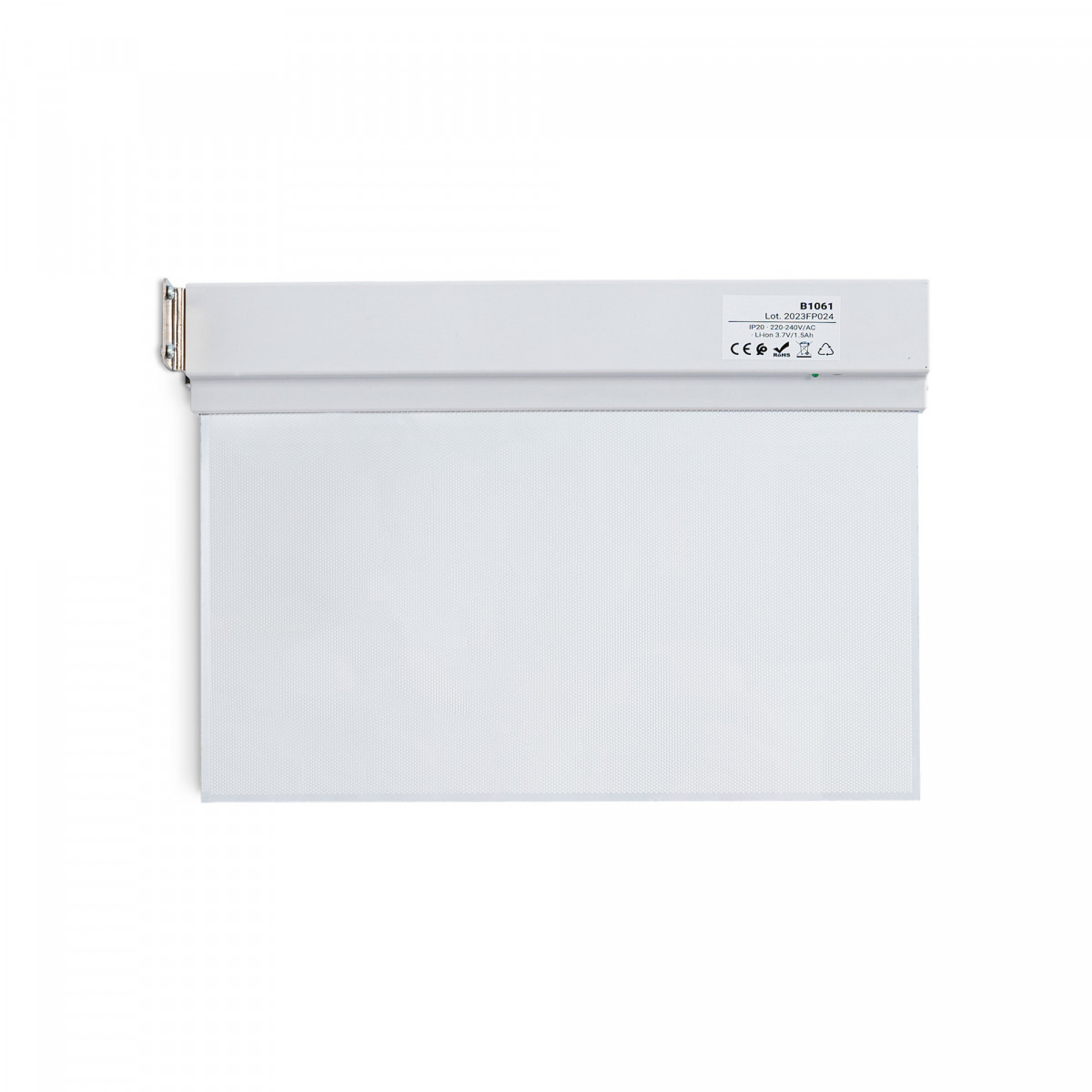 Permanent emergency light with "Emergency Exit" sign