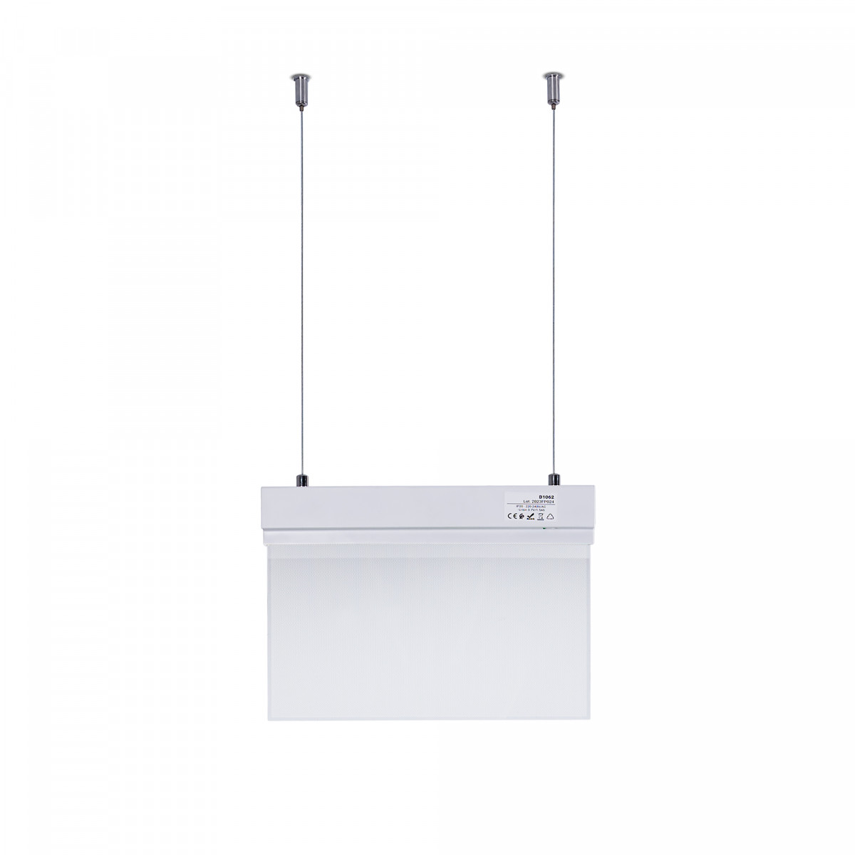 Hanging permanent emergency light with "Hydrant" pictogram