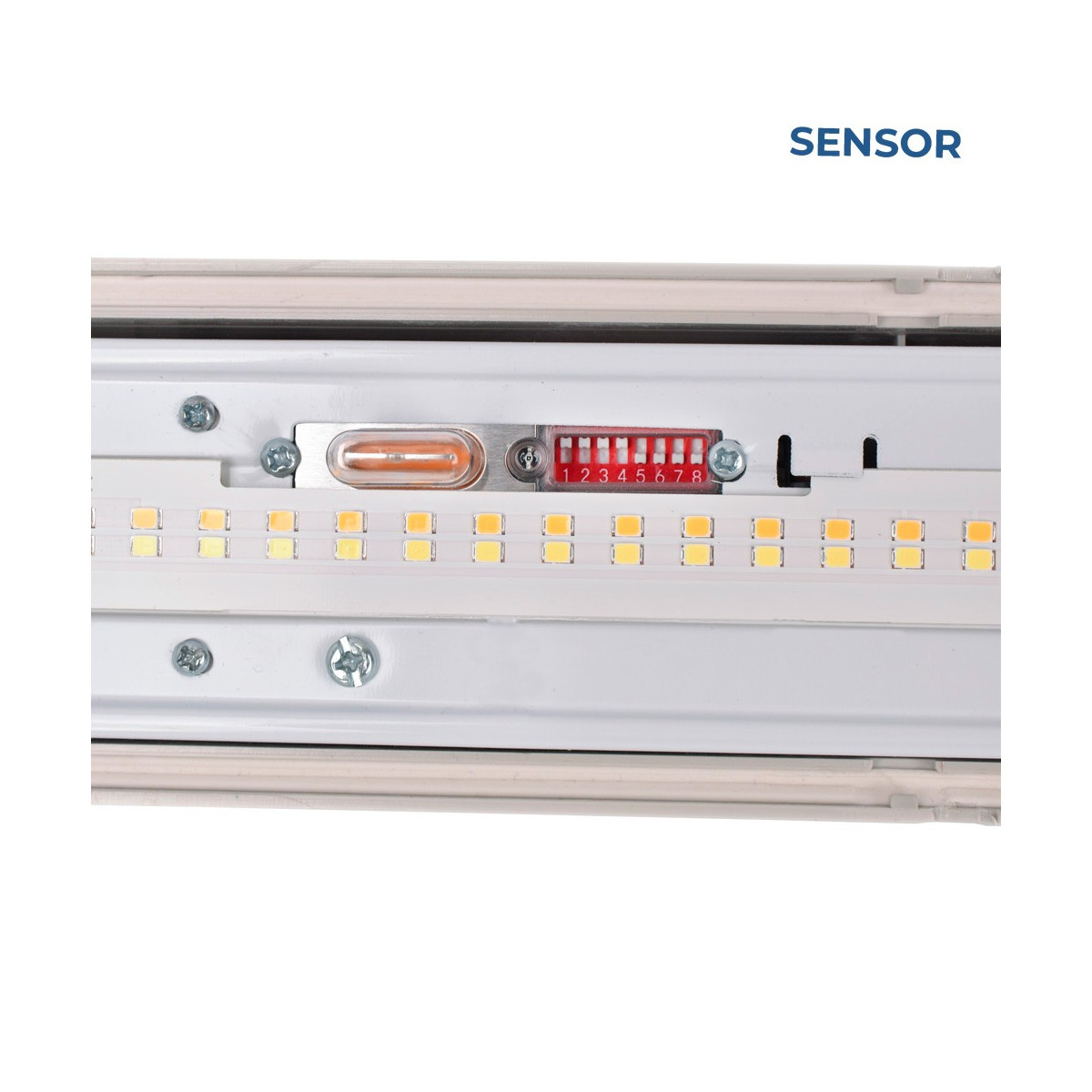 Tri-proof CCT LED batten light with motion sensor -150cm-56W