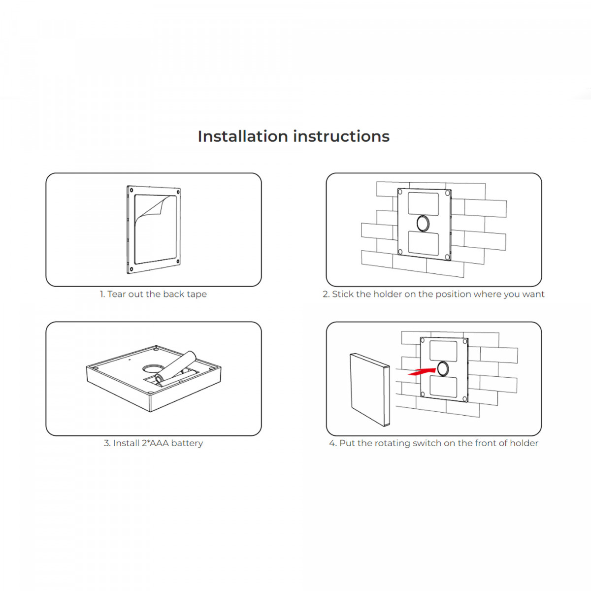 RGB+CCT touch control panel - 1 zone - MiLight