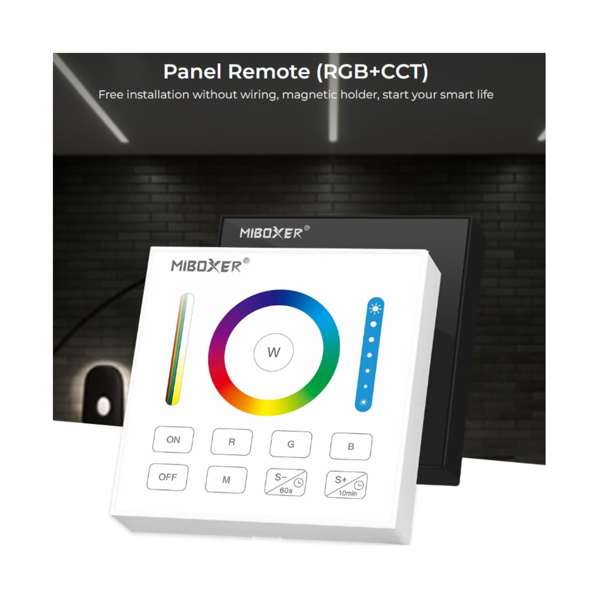 RGB+CCT touch control panel - 1 zone - MiLight