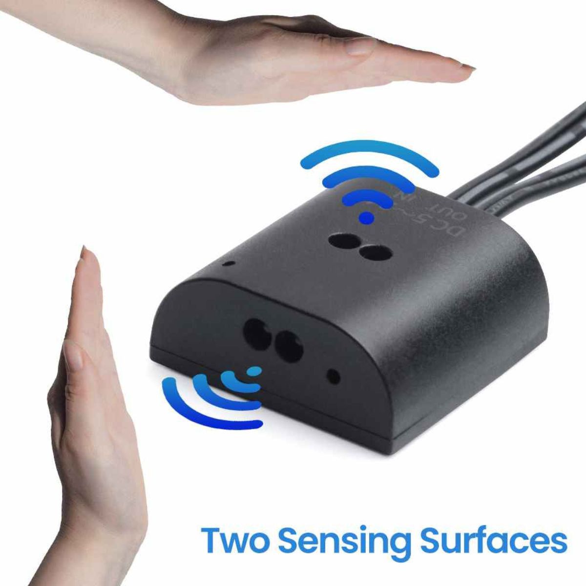 Dual proximity sensor for On/Off and dimming of LED strips