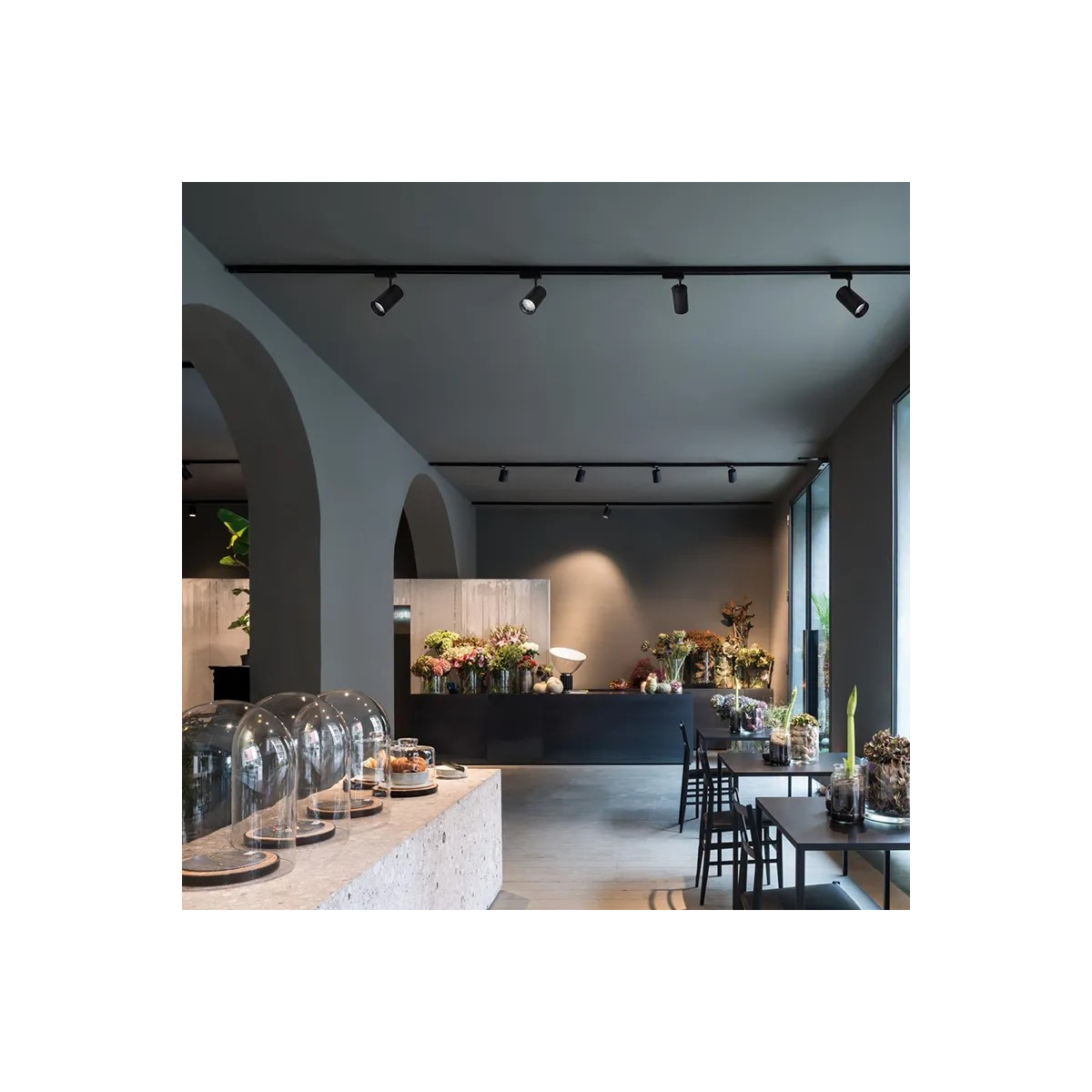 CCT LED 1-phase track spotlight - 10W - KGP Driver - Black