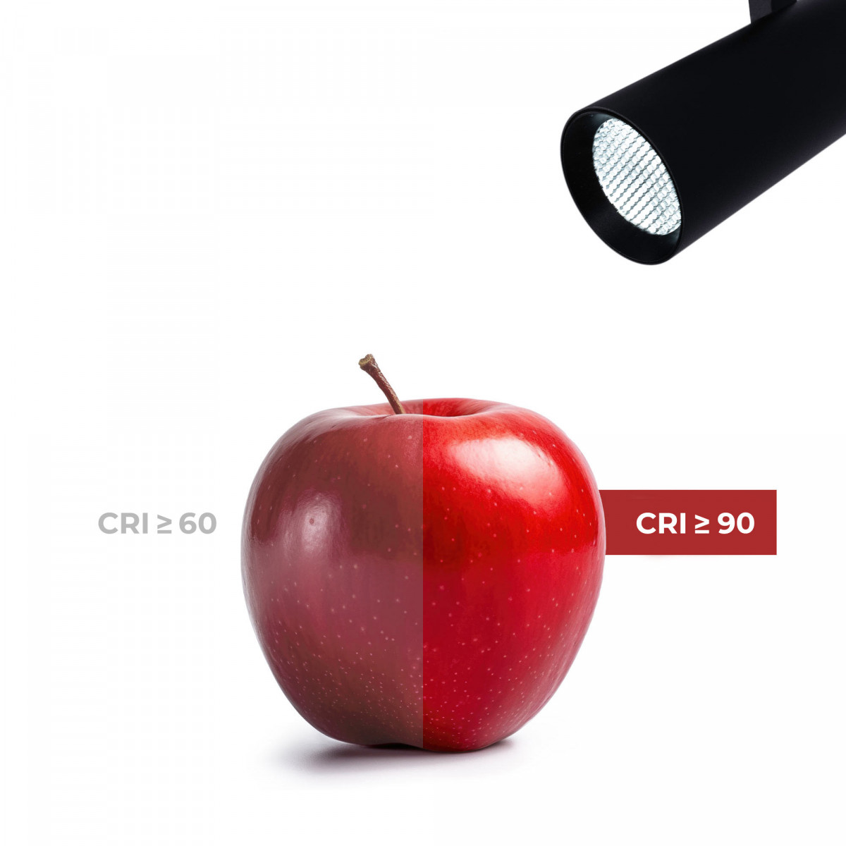 CCT LED 1-phase track spotlight - 10W - KGP Driver - Black